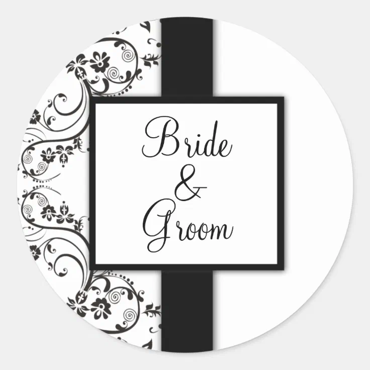Personalized Wedding Stickers | Zazzle