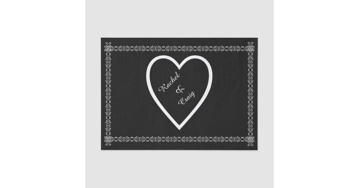 Personalized Wedding Tissue Paper | Zazzle