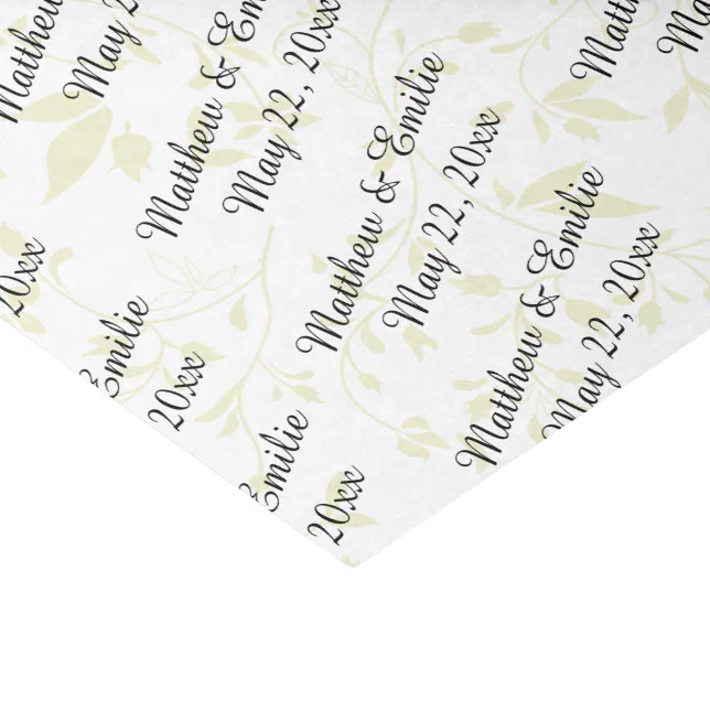 Personalized Wedding Tissue Paper | Zazzle