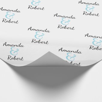 Personalized Wedding Wrapping Paper | Zazzle