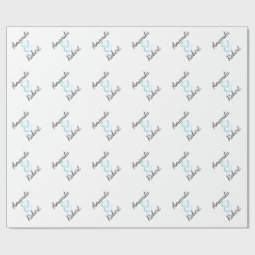 Personalized Wedding Wrapping Paper | Zazzle