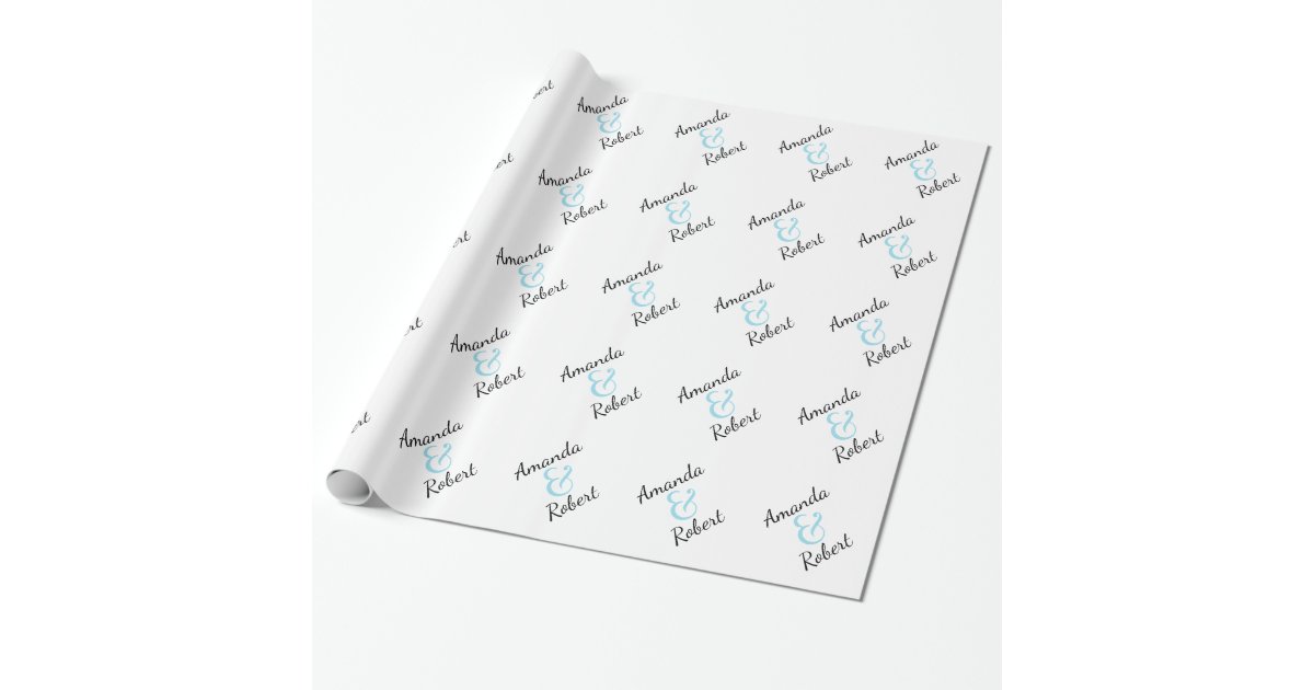 Personalized Wedding Wrapping Paper | Zazzle
