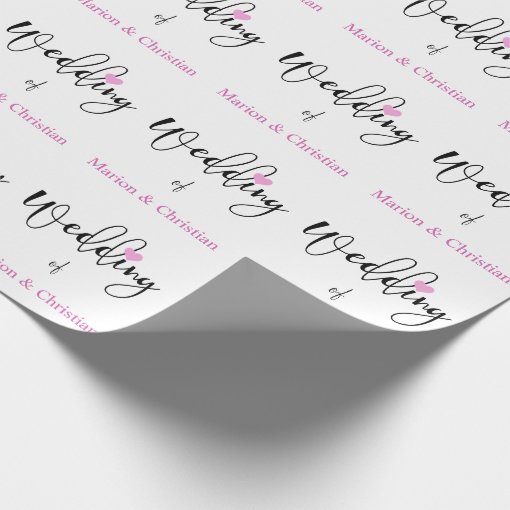 Personalized Wedding Wrapping Paper | Zazzle
