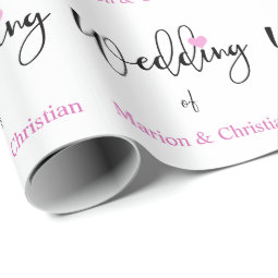 Personalized Wedding Wrapping Paper | Zazzle
