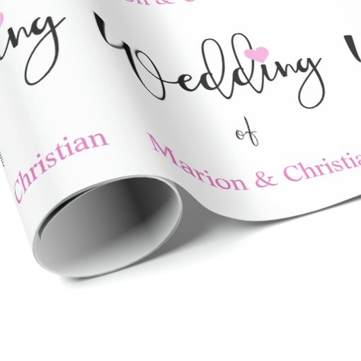 Personalized Wedding Wrapping Paper | Zazzle