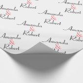 Personalized Wedding Wrapping Paper | Zazzle