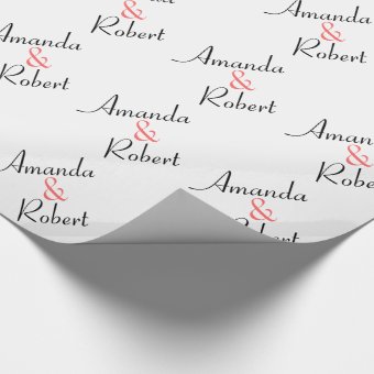 Personalized Wedding Wrapping Paper | Zazzle