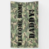 Personalized Welcome Home in Green Army colors Banner | Zazzle