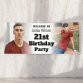 Personalized Welcome Sign Photo Men 21st Birthday | Zazzle