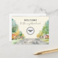 Personalized Welcome to the Neighborhood Logo Postcard | Zazzle