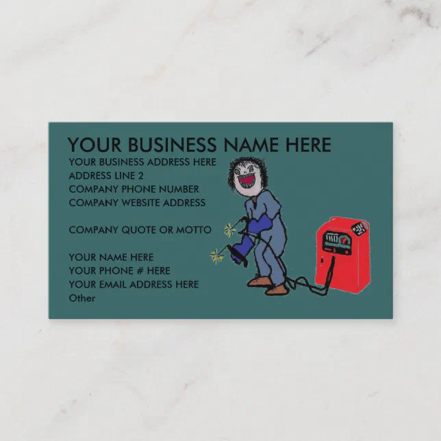 Personalized Welder Business Card | Zazzle