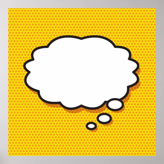 Personalized What I'm Thinking Poster | Zazzle