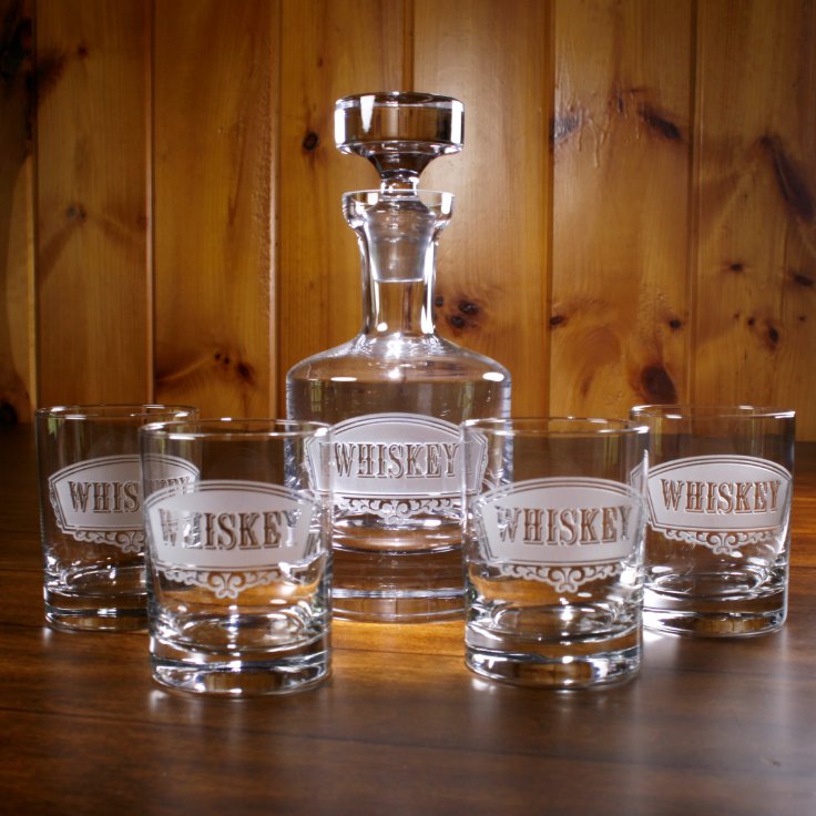 Personalized Whiskey Banner Decanter Set | Zazzle