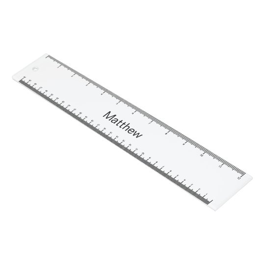 Personalized White Ruler | Zazzle.com