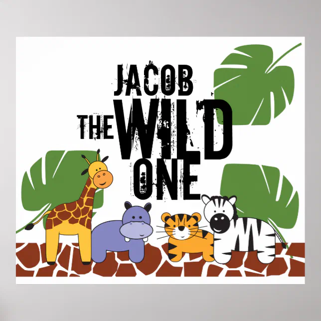 Personalized Wild One Poster | Zazzle