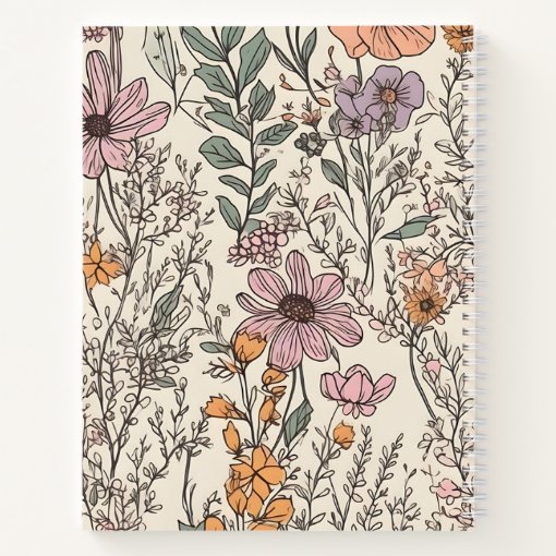 Personalized Wildflower Journal Notebook | Zazzle