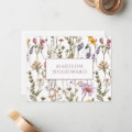 Personalized Wildflower Watercolor Note Card | Zazzle