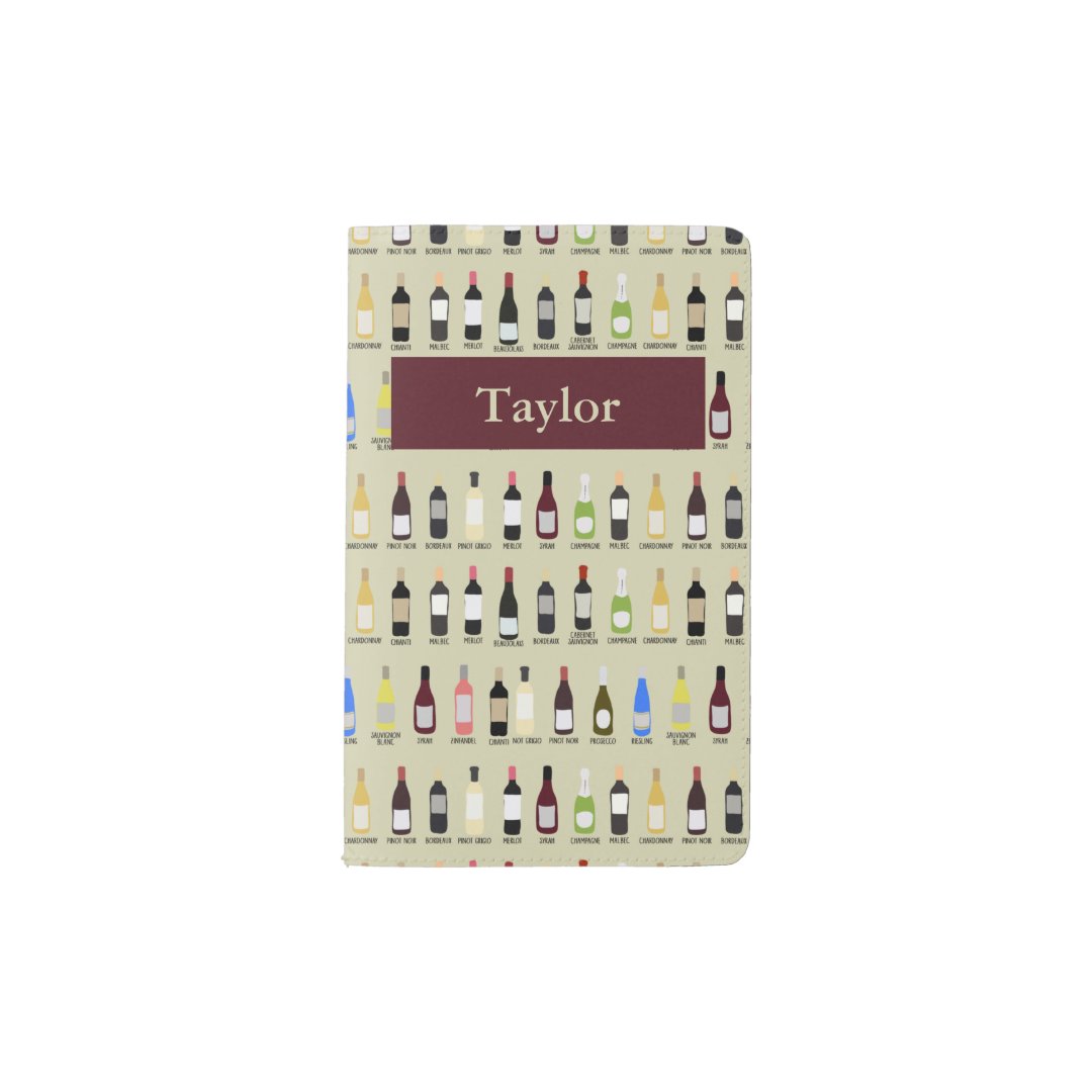Personalized Wine Tasting Journal Cover | Zazzle