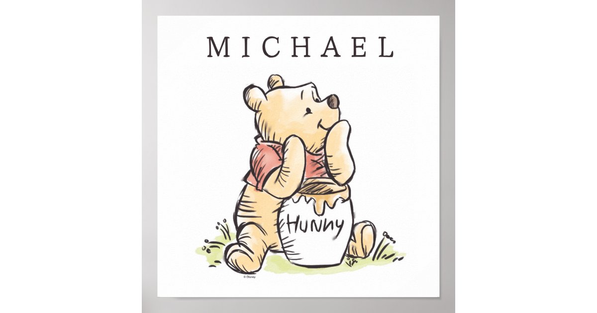 Personalized Winnie the Pooh Poster | Zazzle