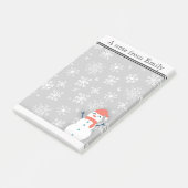 Personalized Winter Snow / Snowman 2 Post it Notes | Zazzle