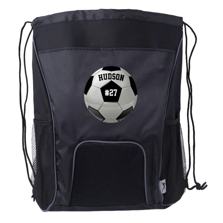 Personalized with Name Number Soccer Backpack | Zazzle