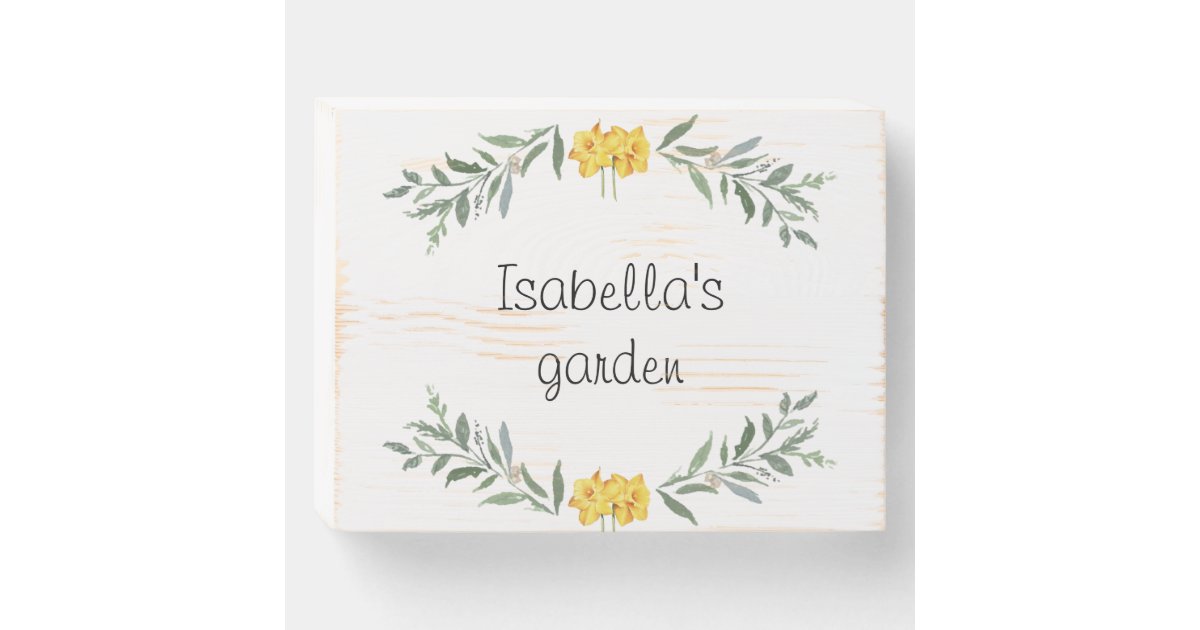 Personalized Wood Box Sign | Zazzle.com