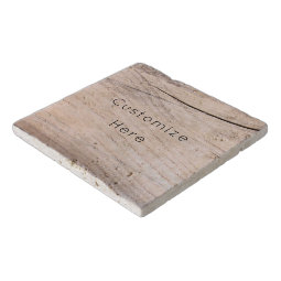 Personalized Wood Design Stone Trivet | Zazzle