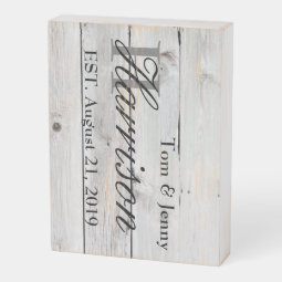 Personalized Wooden Box Sign | Zazzle