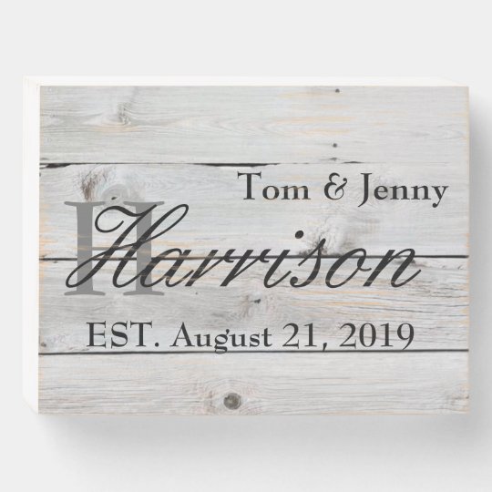 Personalized Wooden Box Sign | Zazzle.com