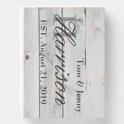Personalized Wooden Box Sign | Zazzle