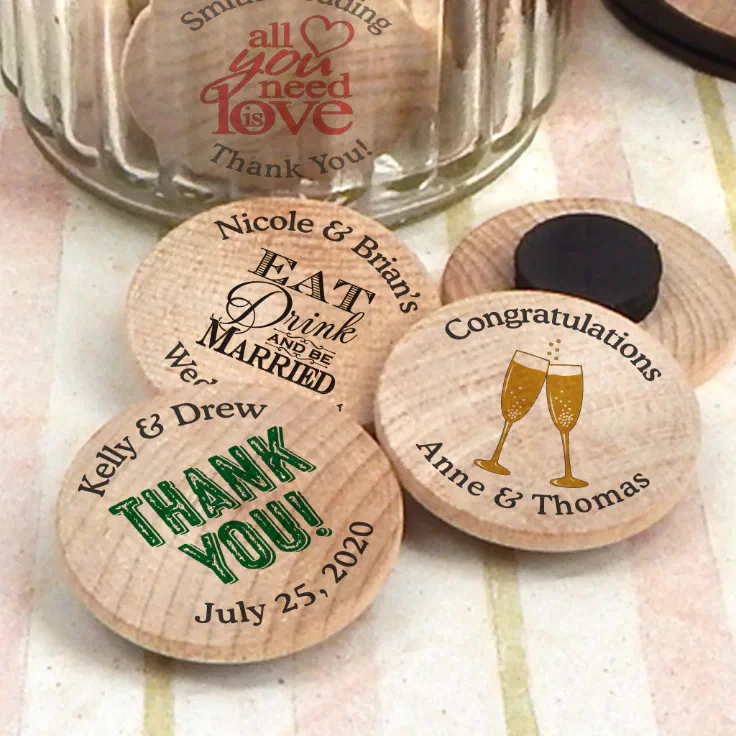 Personalized Wooden Magnets | Zazzle