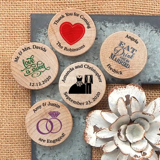 Personalized Wooden Magnets | Zazzle