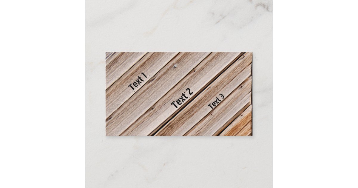 Personalized - Wooden Strips Business Card | Zazzle