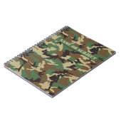 Personalized Woodland Military Camouflage Notebook | Zazzle