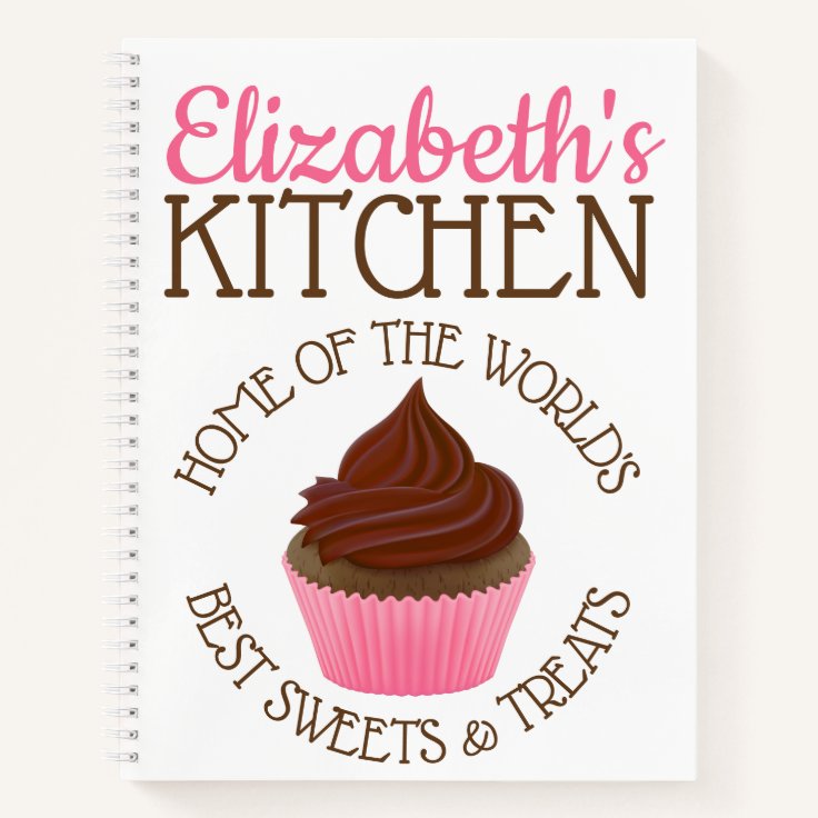 Personalized World's Best Sweets Recipe Notebook | Zazzle