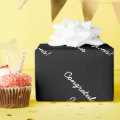 Personalized wrapping paper for congratulations | Zazzle
