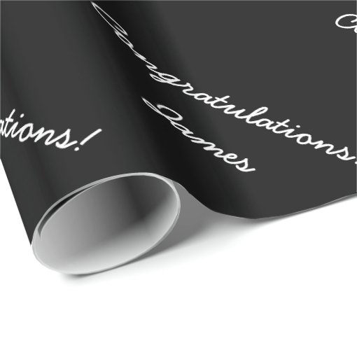 Personalized wrapping paper for congratulations | Zazzle