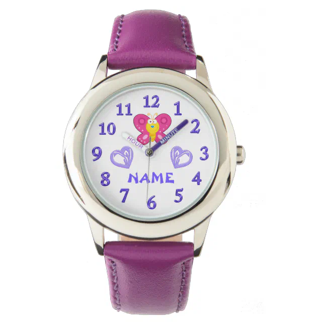 Personalized Wrist Watches for Girls | Zazzle