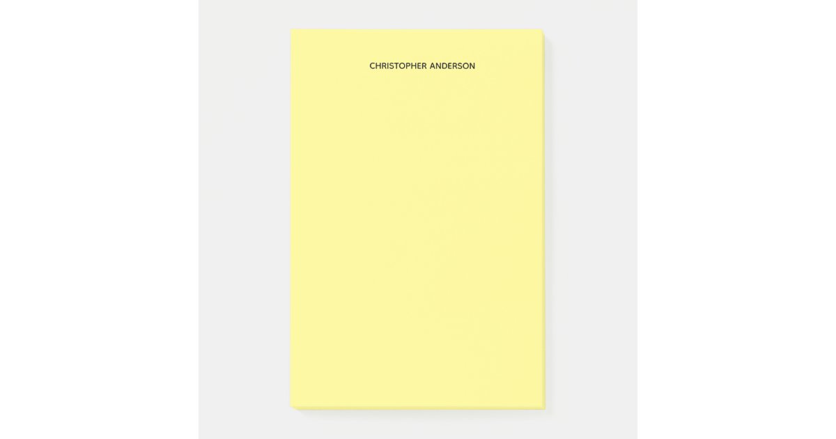 Personalized Yellow Post-it Notes | Zazzle