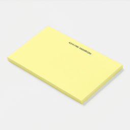 Personalized Yellow Post-it Notes | Zazzle