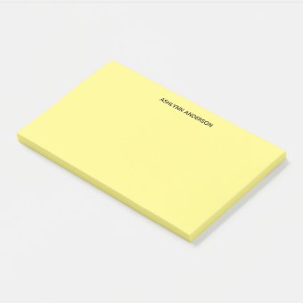 Personalized Yellow Post-it Notes | Zazzle