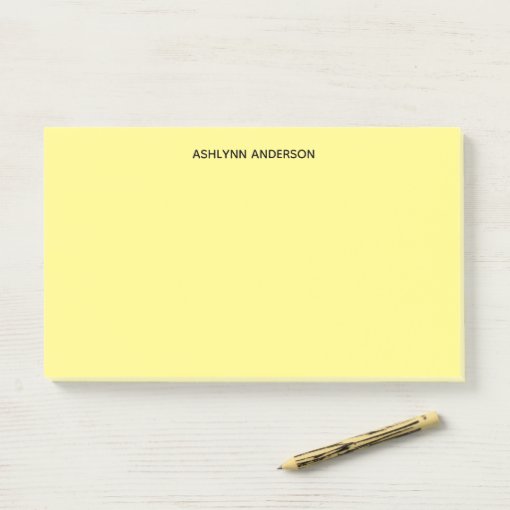Personalized Yellow Post-it Notes | Zazzle