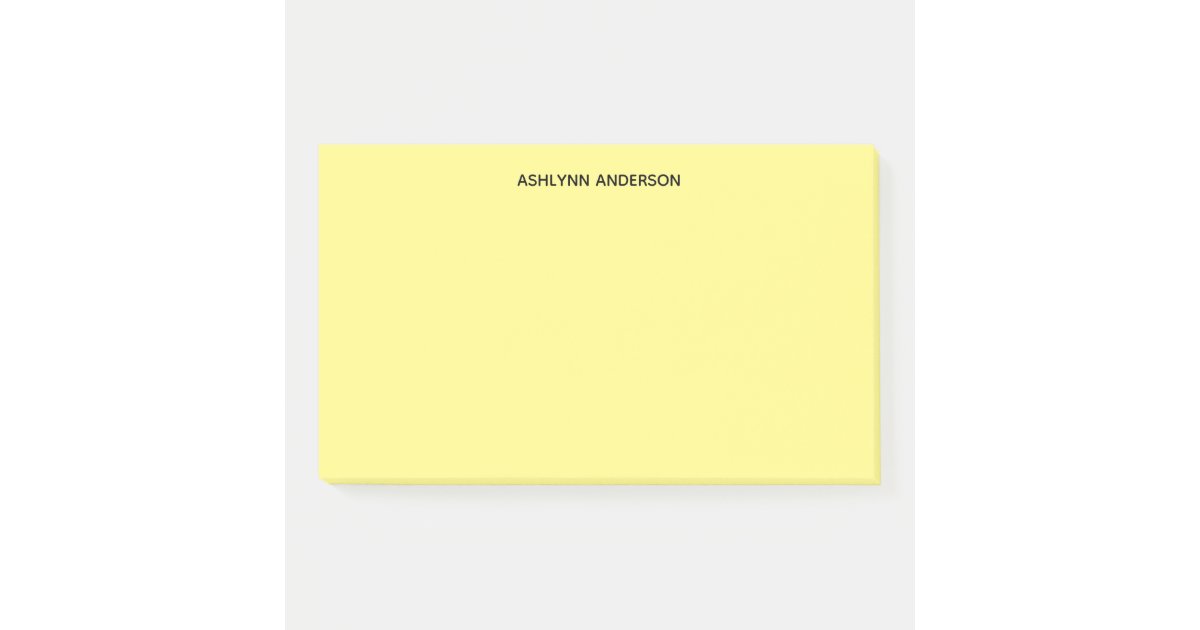 Personalized Yellow Post-it Notes | Zazzle