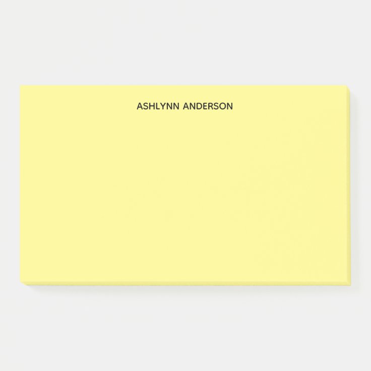 Personalized Yellow Post-it Notes | Zazzle
