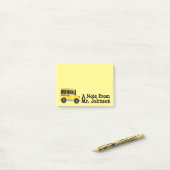 Personalized Yellow School Bus Driver Education Post-it Notes | Zazzle
