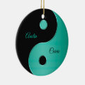 Personalized Yin-Yang Holiday Christmas Ornament | Zazzle