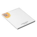 Personalized Yoga Instructor Sunflower Notepad | Zazzle