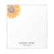Personalized Yoga Instructor Sunflower Notepad | Zazzle
