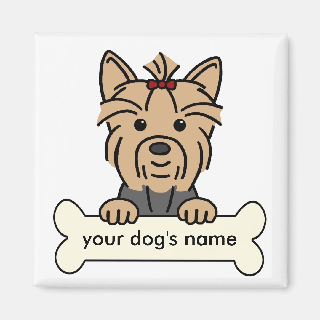 Personalized Yorkie Magnet | Zazzle