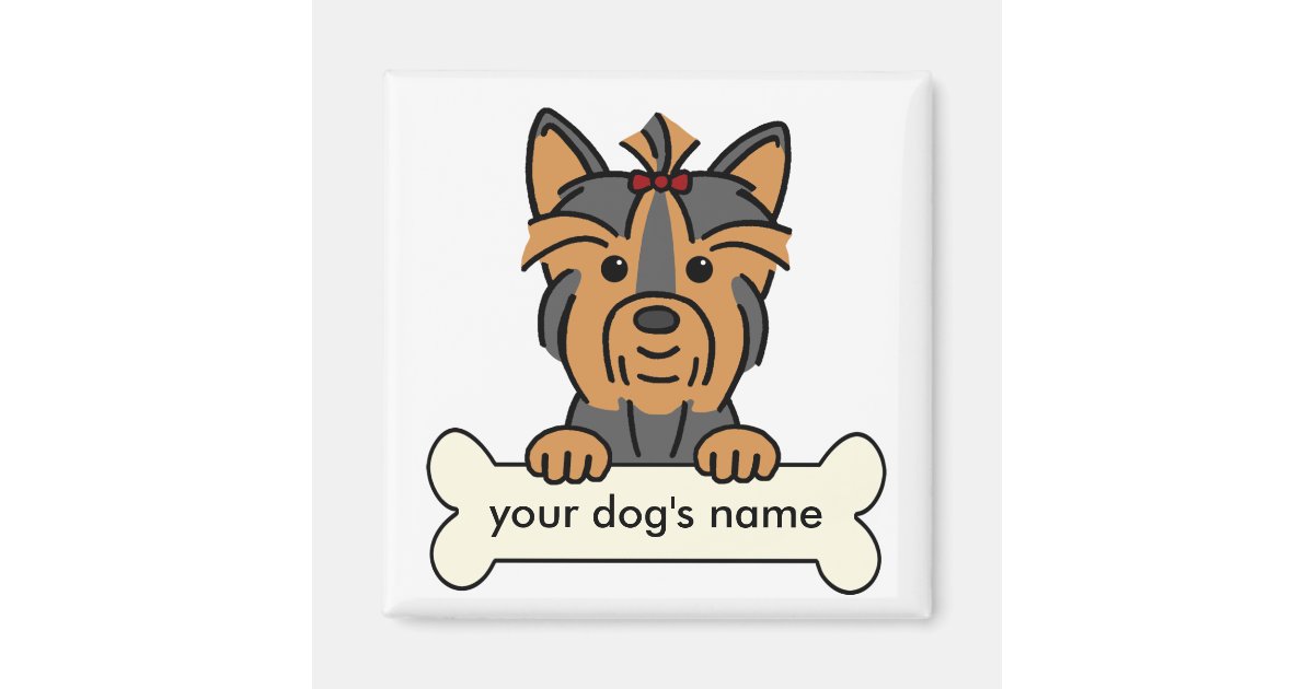 Personalized Yorkie Magnet | Zazzle